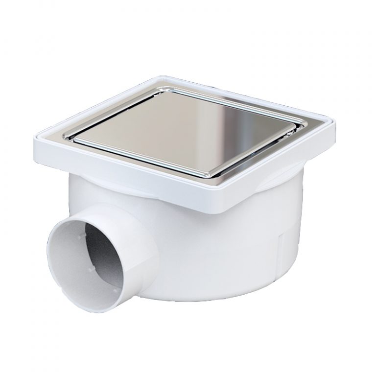 Cespol Bote Compacto Cuadrado Minimalista Rejilla Acero Inoxidable 1 ...