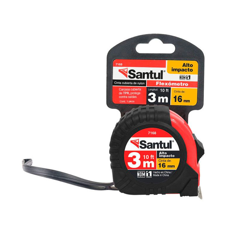 Flexómetro Alto Impacto 3 metros x 16mm Santul 7168 – Bedon