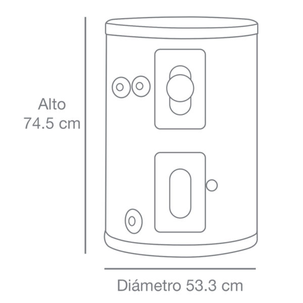 Calentador de Depósito Eléctrico 114 Litros (30 Galones) 220V 3 ...