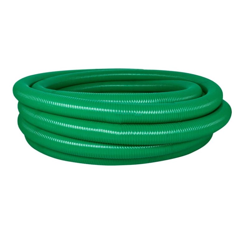 Manguera Verde de Succión 1-1/2″ de PVC para Agua Limpia o Sucia Rollo ...