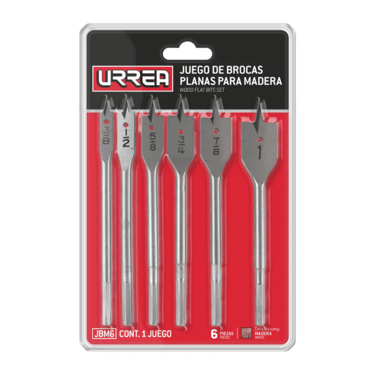 Set de Brocas Planas para Madera 6 Piezas Surtek JBM6 – Bedon