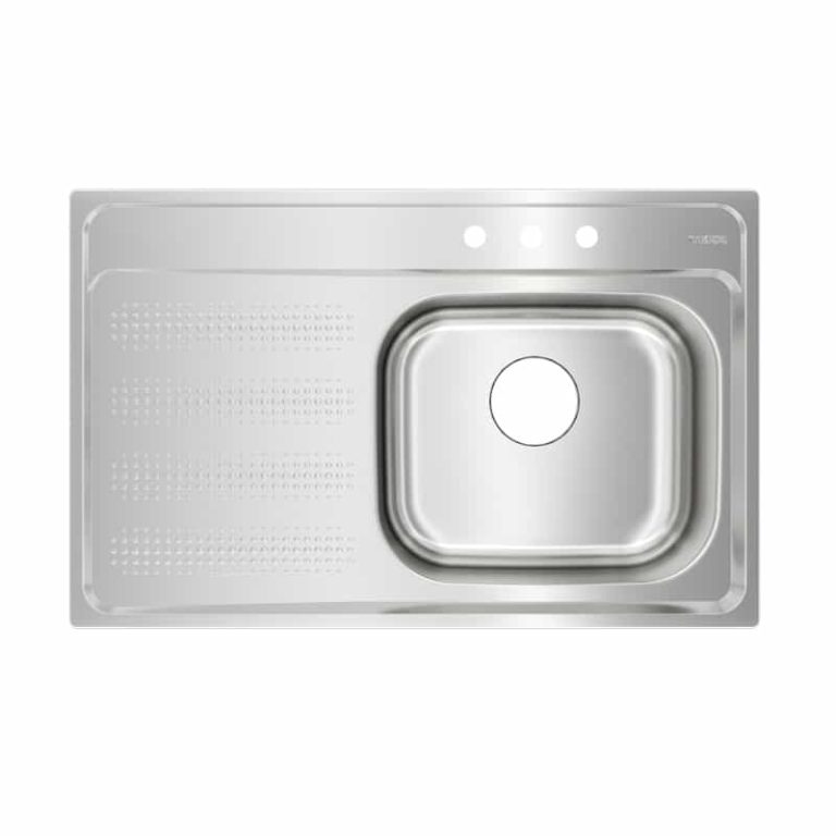 Fregadero Empotrar 80 x 51 cm 1 Tarja 1 Escurridero Izquierdo Total ...