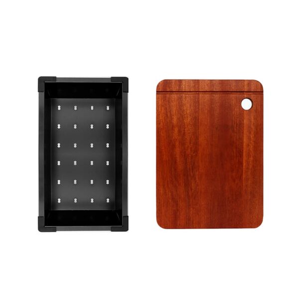 Fregadero de Submontar Acero Inoxidable Negro Mate 78 x 43 x 22 cm con ...