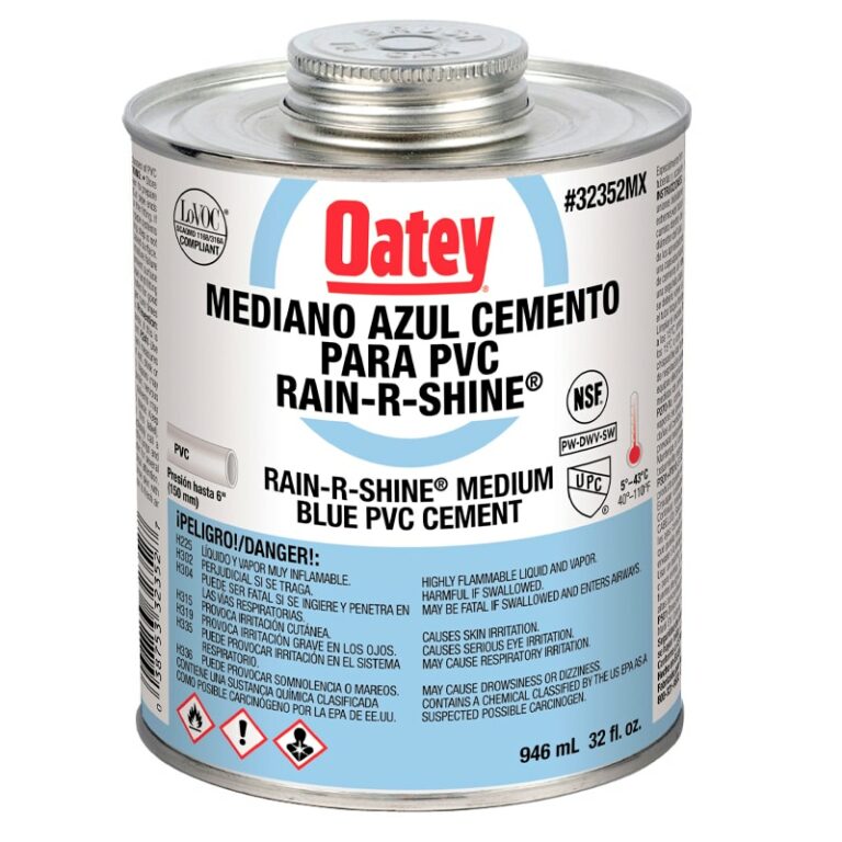 Cemento para PVC Azul Rain-R-Shine Oatey 473ml (16 Oz) 32351MX – Bedon