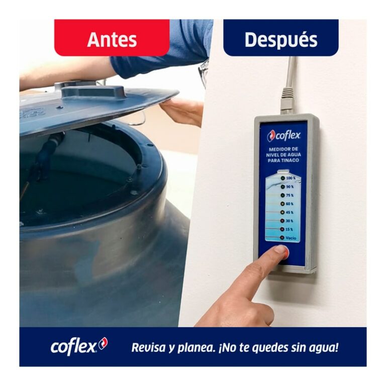 Medidor de Nivel de Tinaco 1100L a 2500L Coflex PS-T101 – Bedon