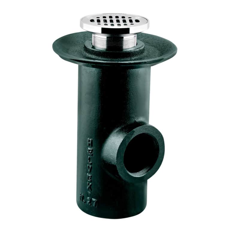 Coladera Corta de 1 Boca Vertical Rejilla Cuadrada Helvex 22V-CH – Bedon