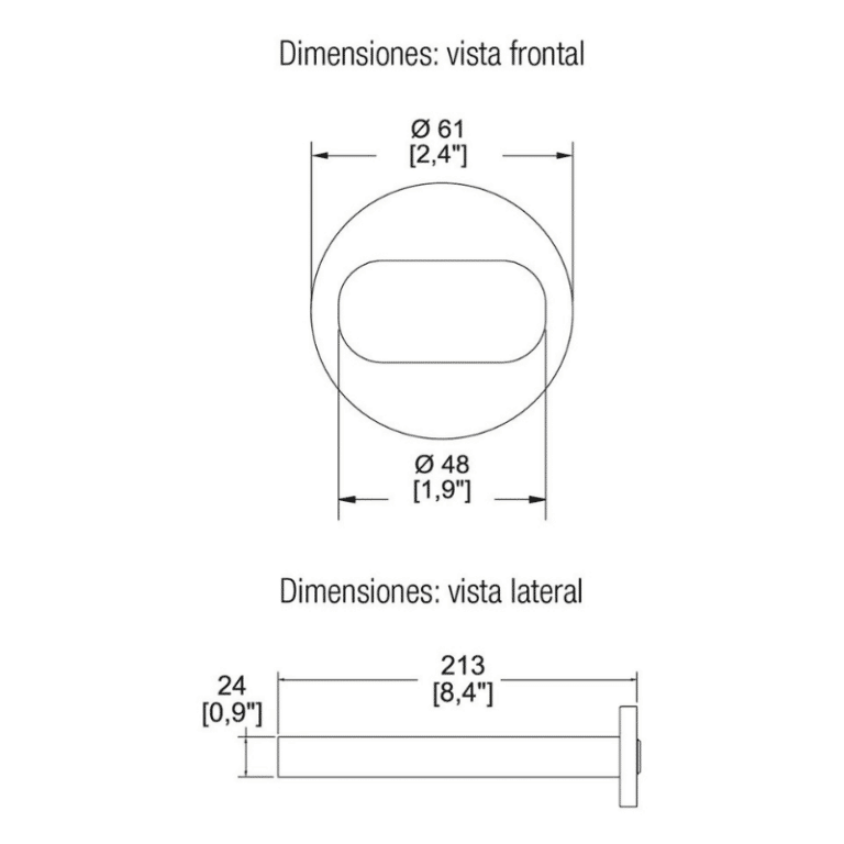 Salida para Tina a Pared sin Desviador Premier Ebano TV-062-EB Helvex ...