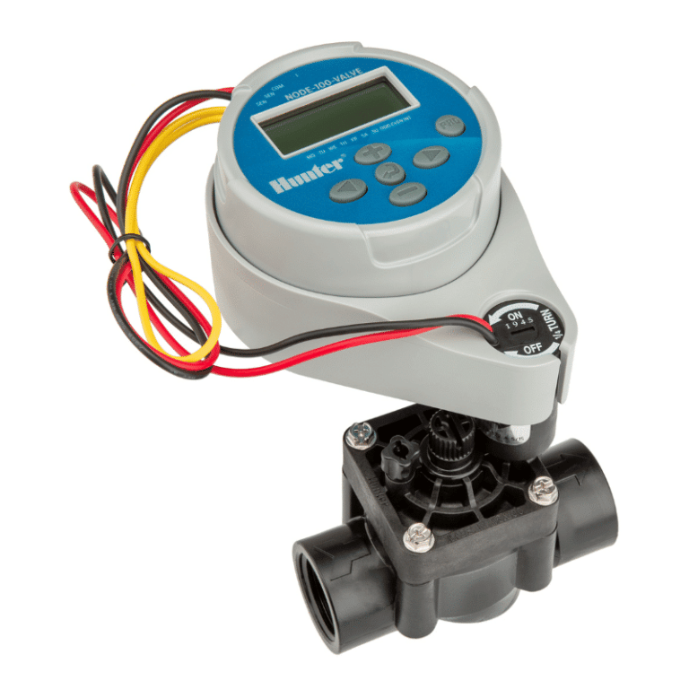 Programador de Batería para Riego 1 Estación con Válvula Hunter NODE-100-VALVE – Bedon