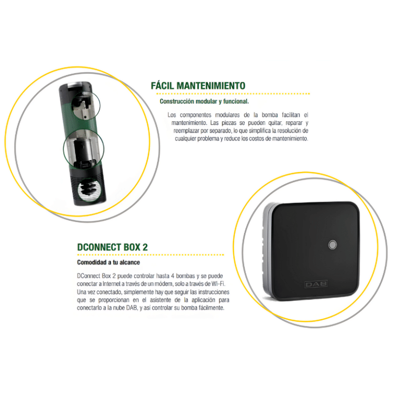 Bomba Presurizadora Sumergible ESYBOX Diver 1.3 HP 220V DAB – Bedon