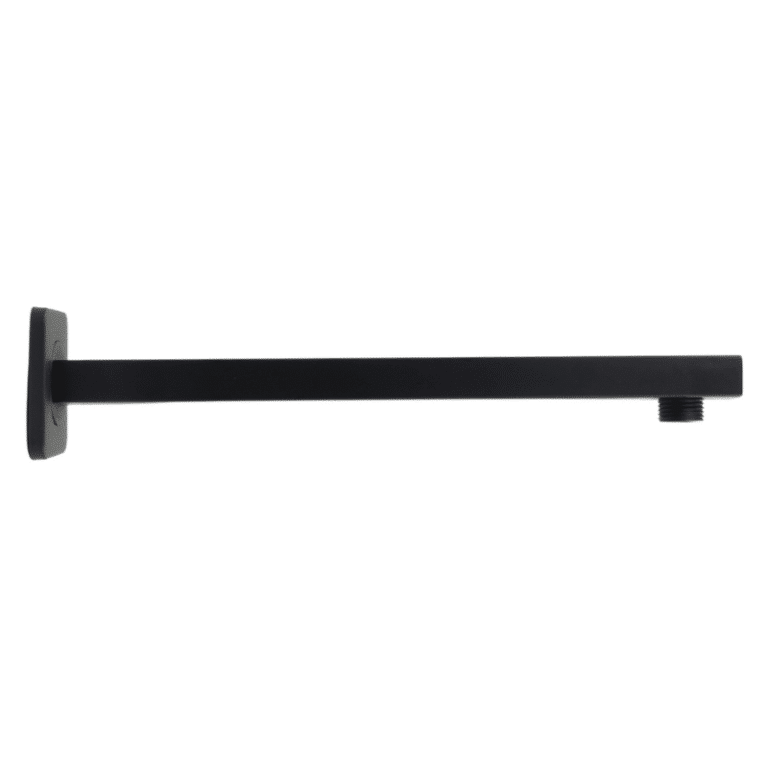 Brazo para Regadera Cuadrado 30cm Negro Mate Metalflu 27313 – Bedon