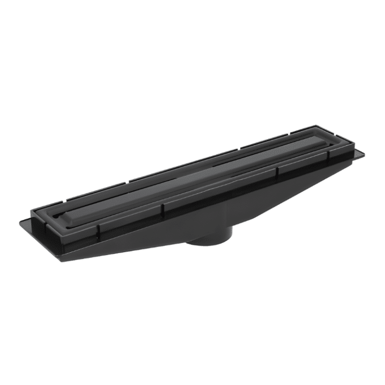 Coladera Rectangular con Rejilla de Acero Inoxidable Negro Urrea ...